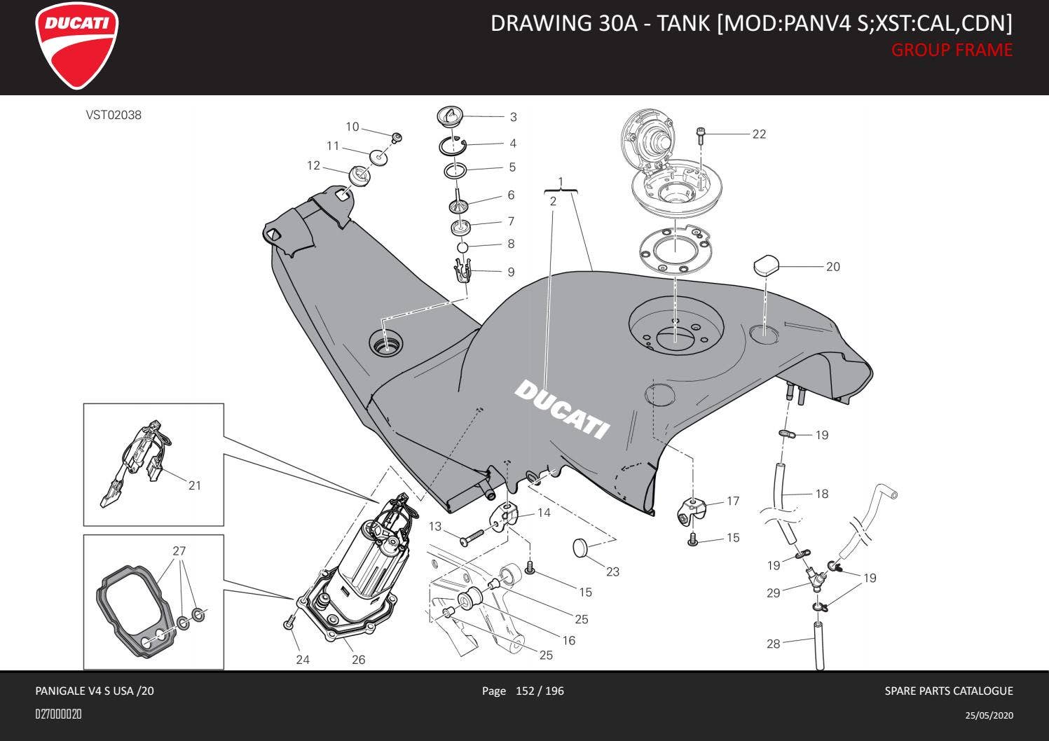 2020 Ducati Panigale V4S V4 S Parts Diagram Ducati Omaha by Ducati ...