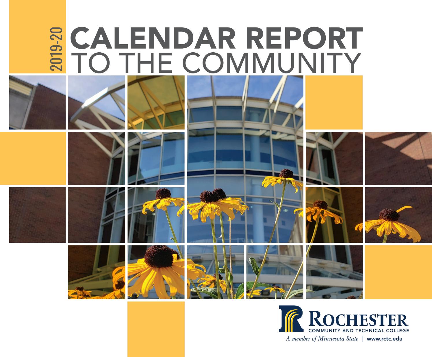 2020 Calendar Report to the Community by Rochester Community and ...