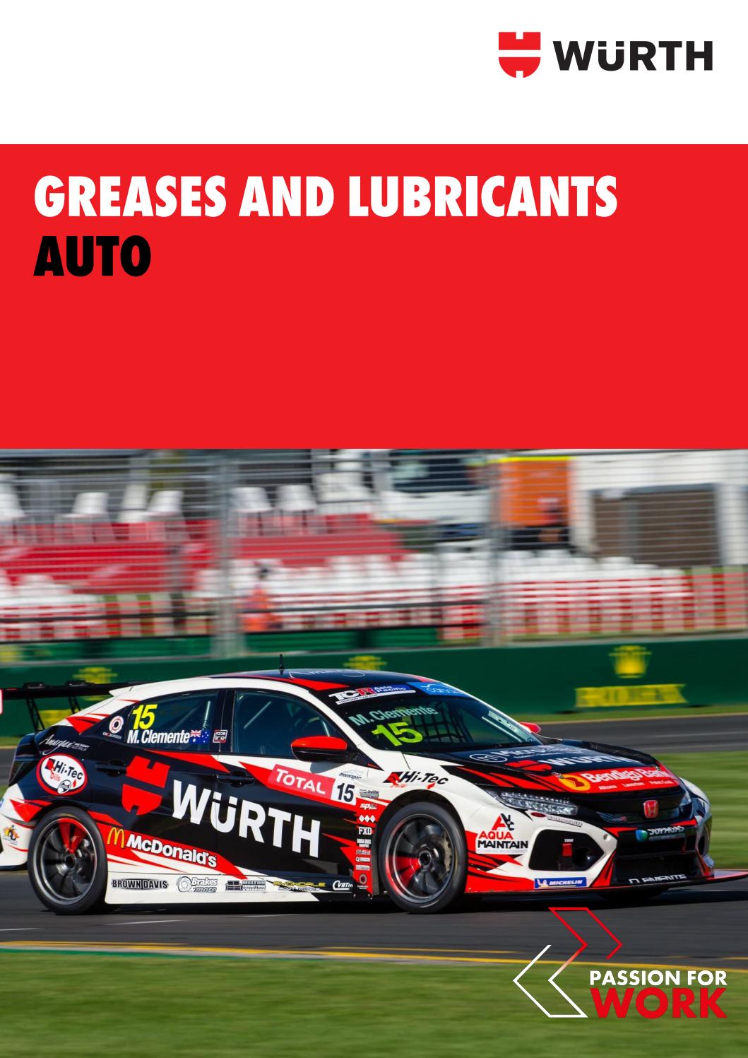 Greases and Lubricants - AUTO by Wurth-MT - Issuu