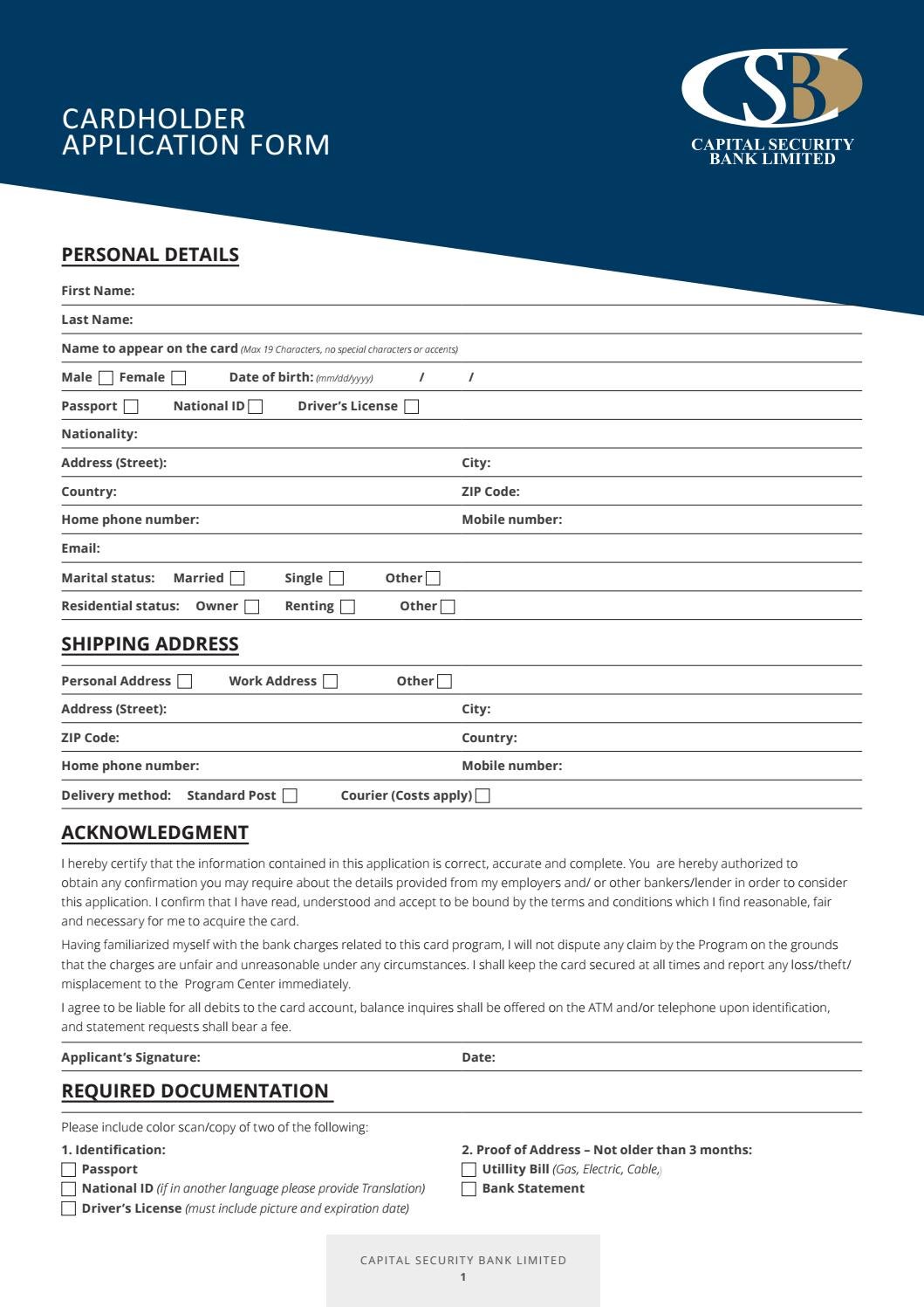 Pre Paid Debit Card Application by CSB Chiavanni Le'Mon - Issuu