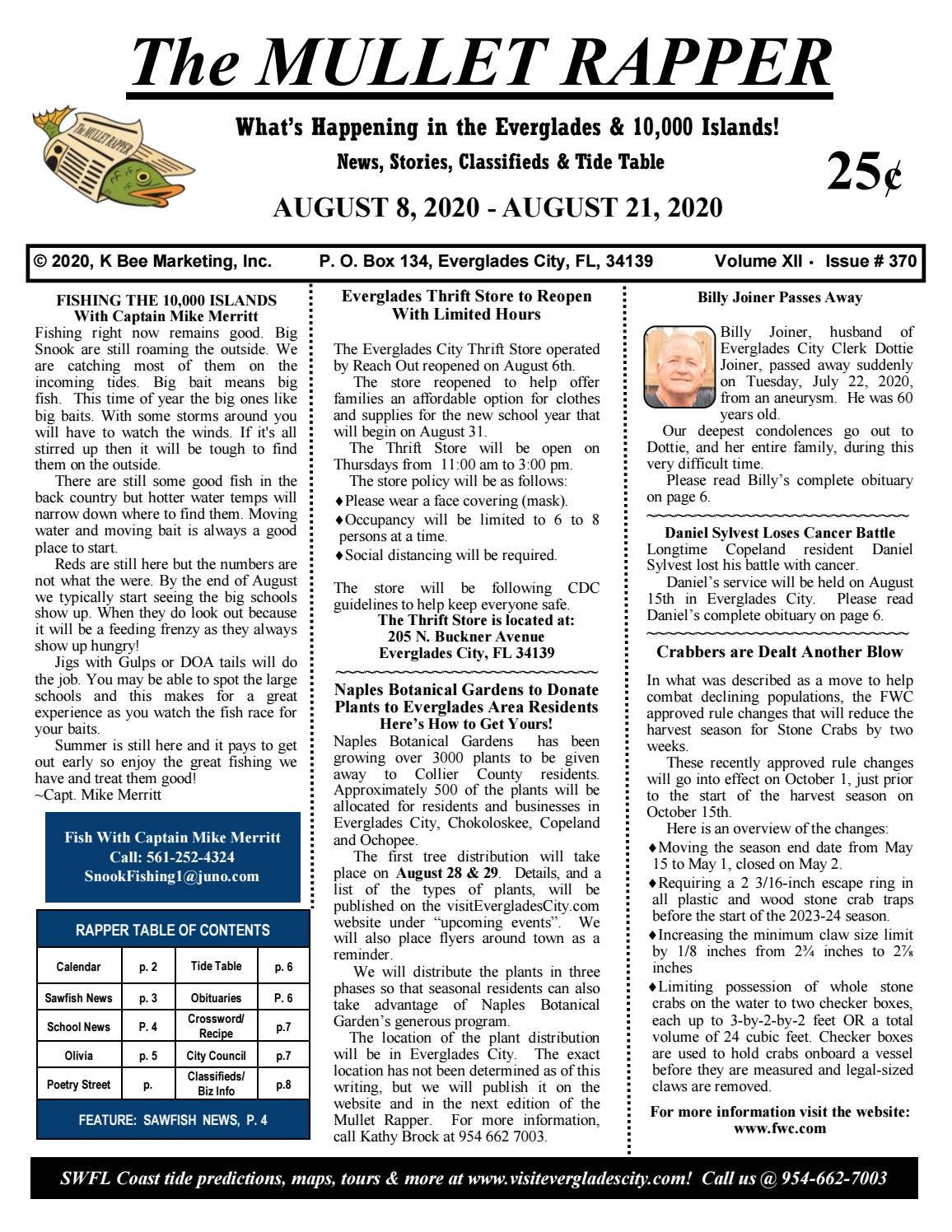 The Mullet Rapper, August 8, 2020 edition by Paradise Web - Issuu