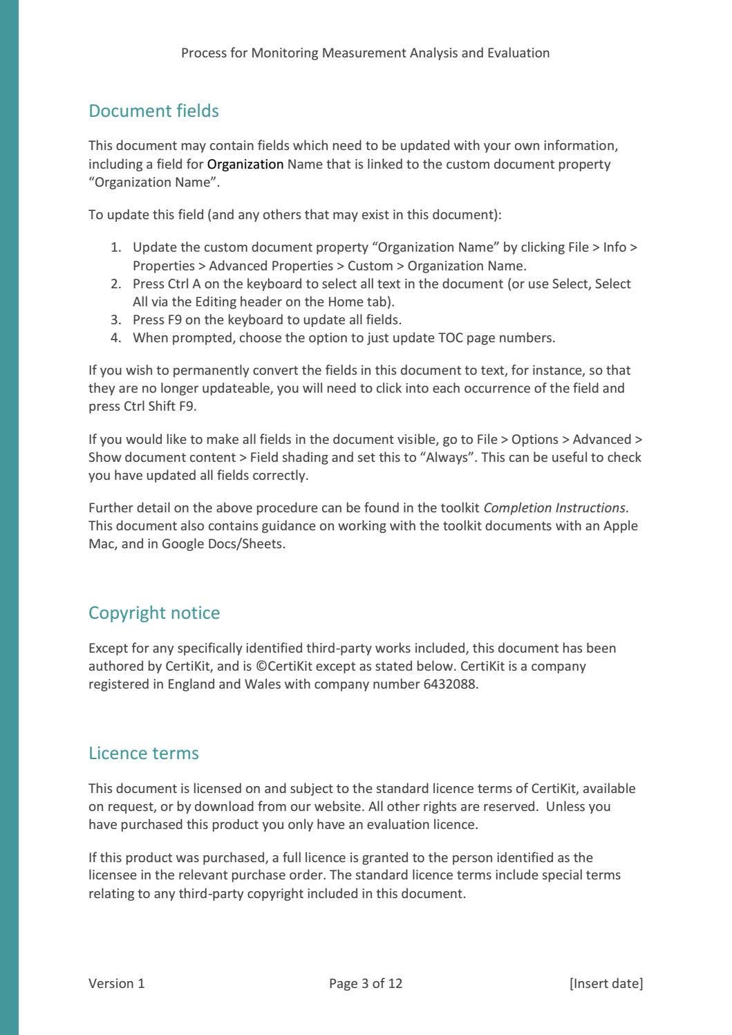OHS-DOC-09-1 Process for Monitoring Measurement Analysis and Evaluation ...