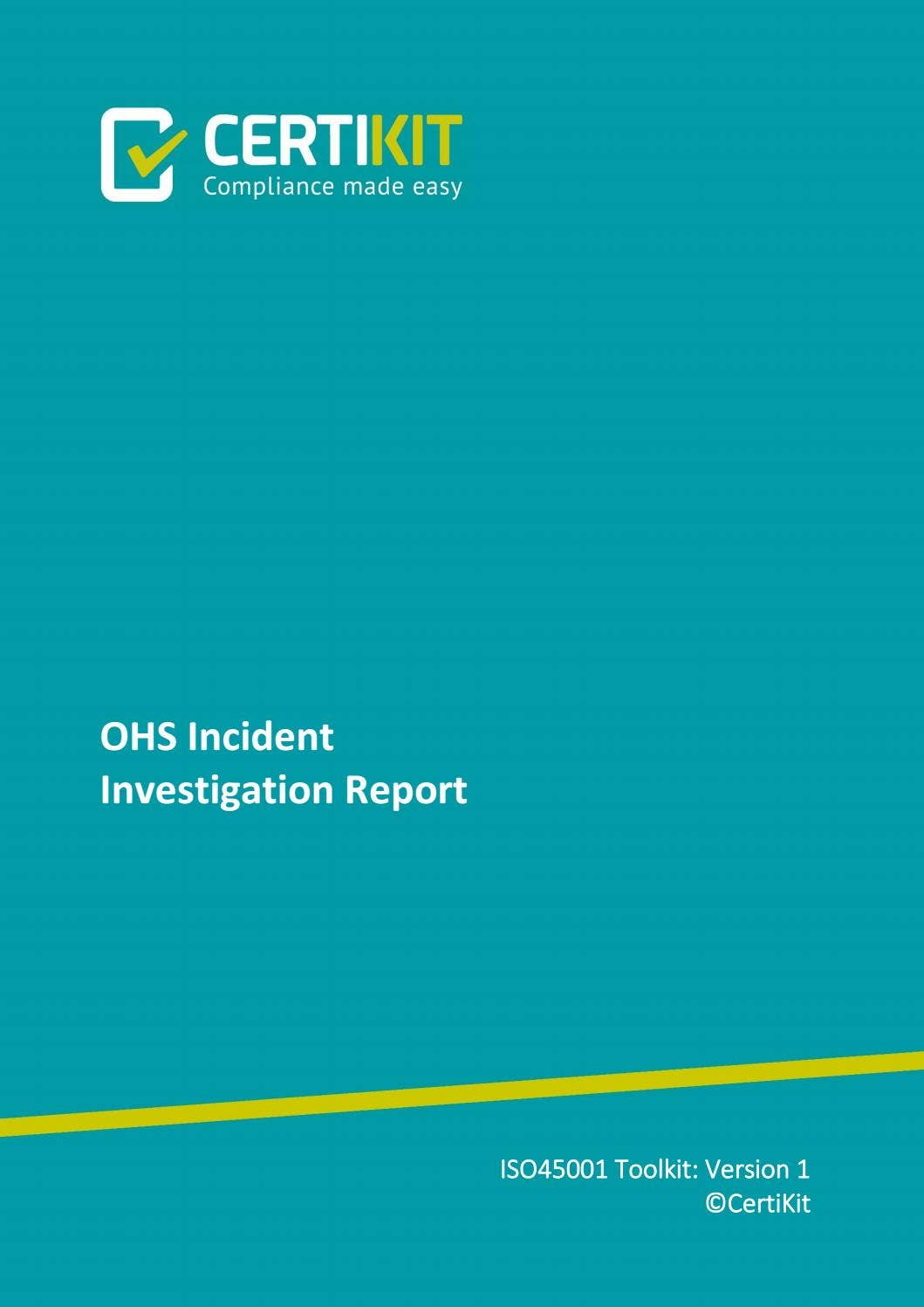 OHS-FORM-08-2 OHS Incident Investigation Report by CertiKit Limited - Issuu