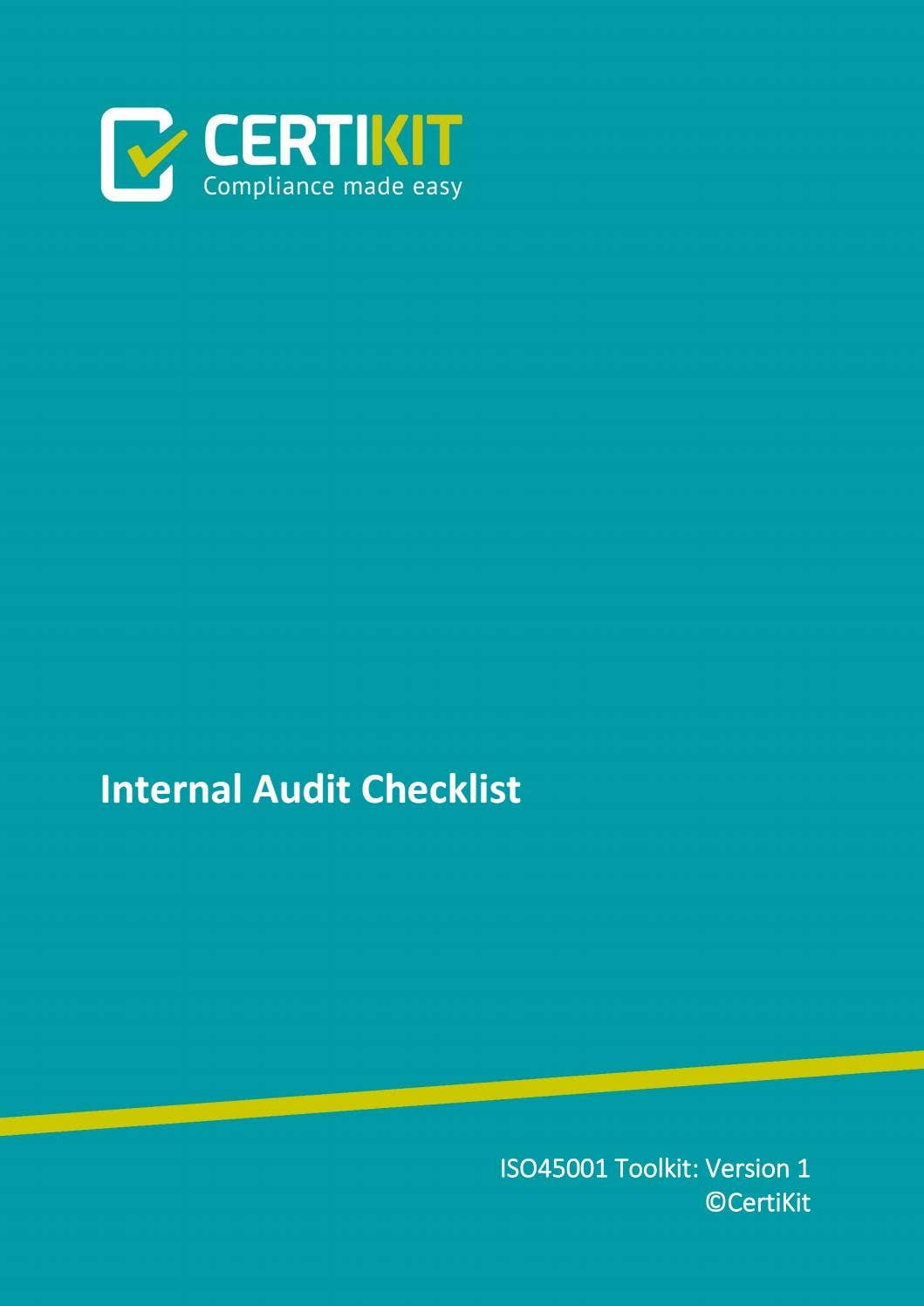OHS-FORM-09-4 Internal Audit Checklist by CertiKit Limited - Issuu