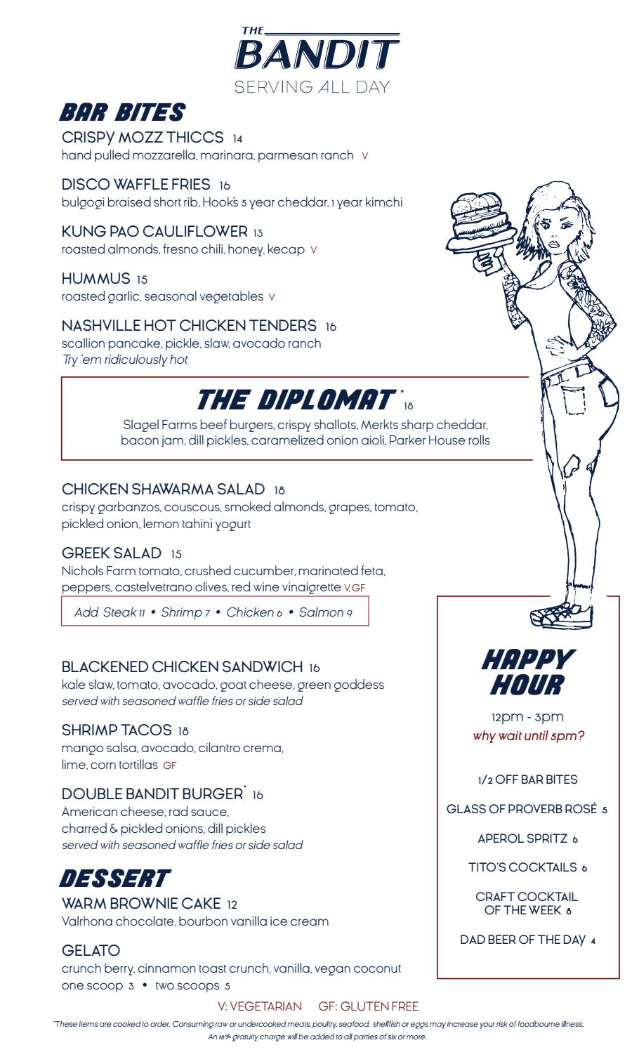 Bandit Menus by DineamicHospitality - Issuu