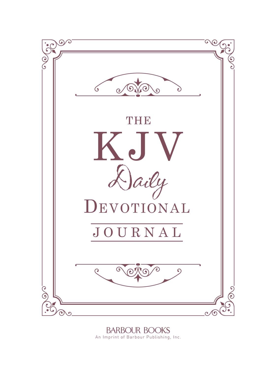 The KJV Daily Devotional Journal by Barbour Books - Issuu