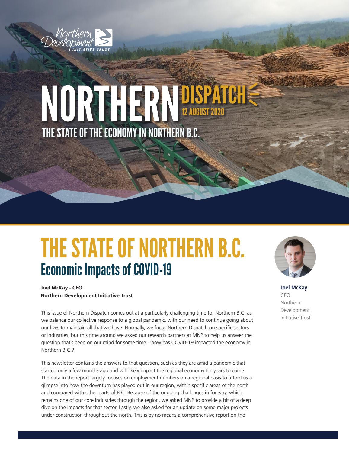 Northern Dispatch: The state of the economy in Northern B.C. by ...
