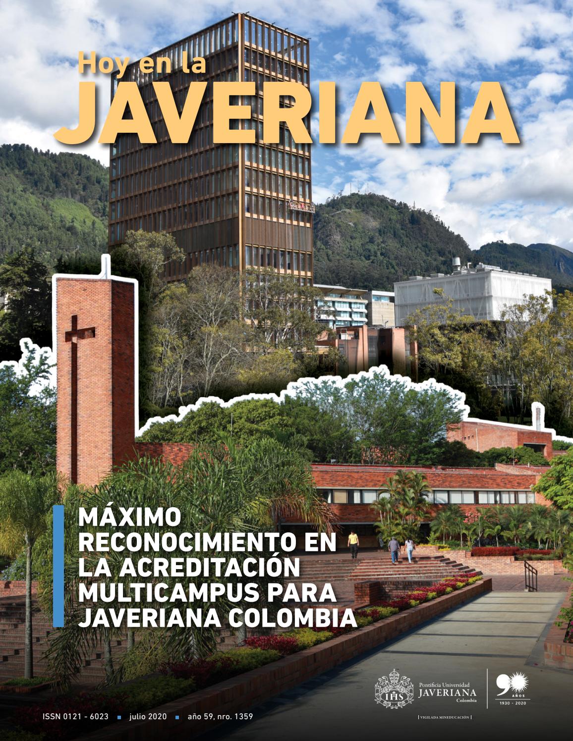 Edición No. 1359 Hoy en la Javeriana, julio 2020 by PUJaveriana - Issuu