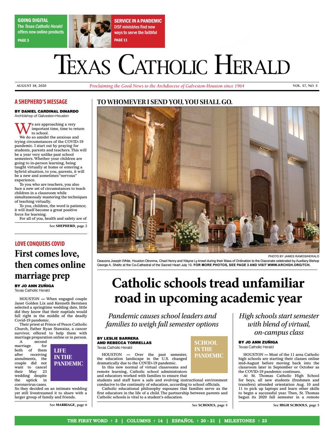Texas Catholic Herald - August 18, 2020 by Texas Catholic Herald - Issuu
