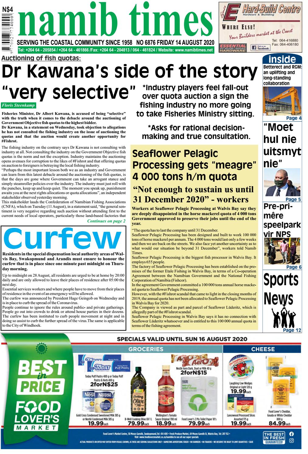 14 aug namib times e-edition by Namib Times Virtual - Issuu