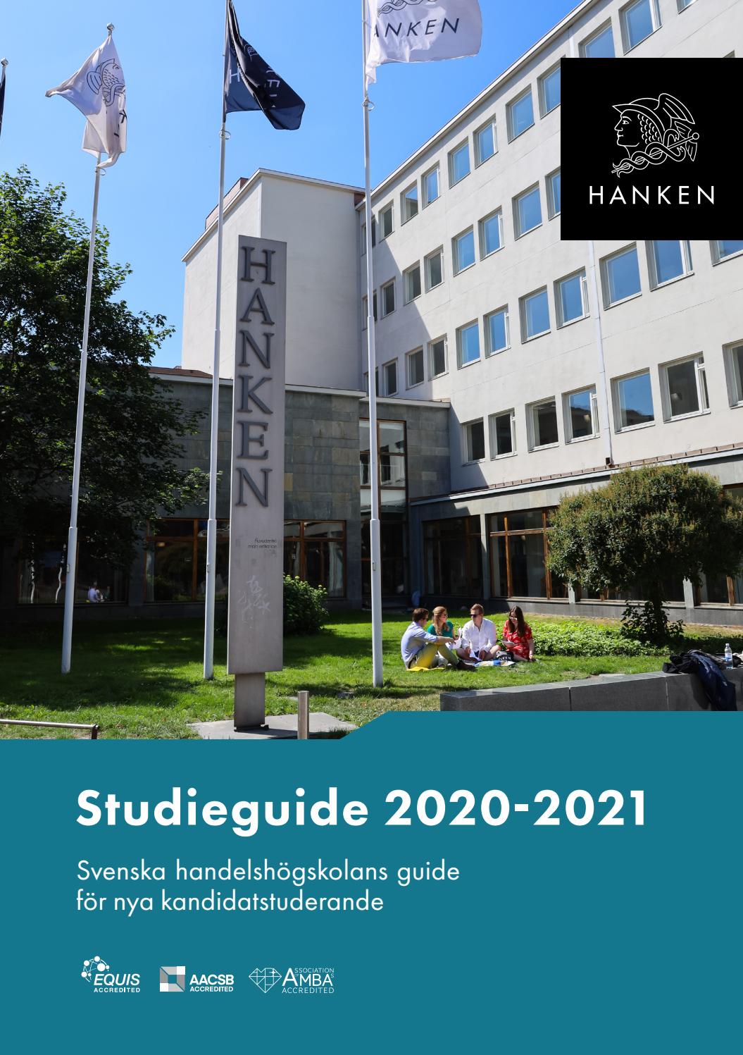 Hanken studieguide 2020-2021 by Hanken School of Economics - Issuu