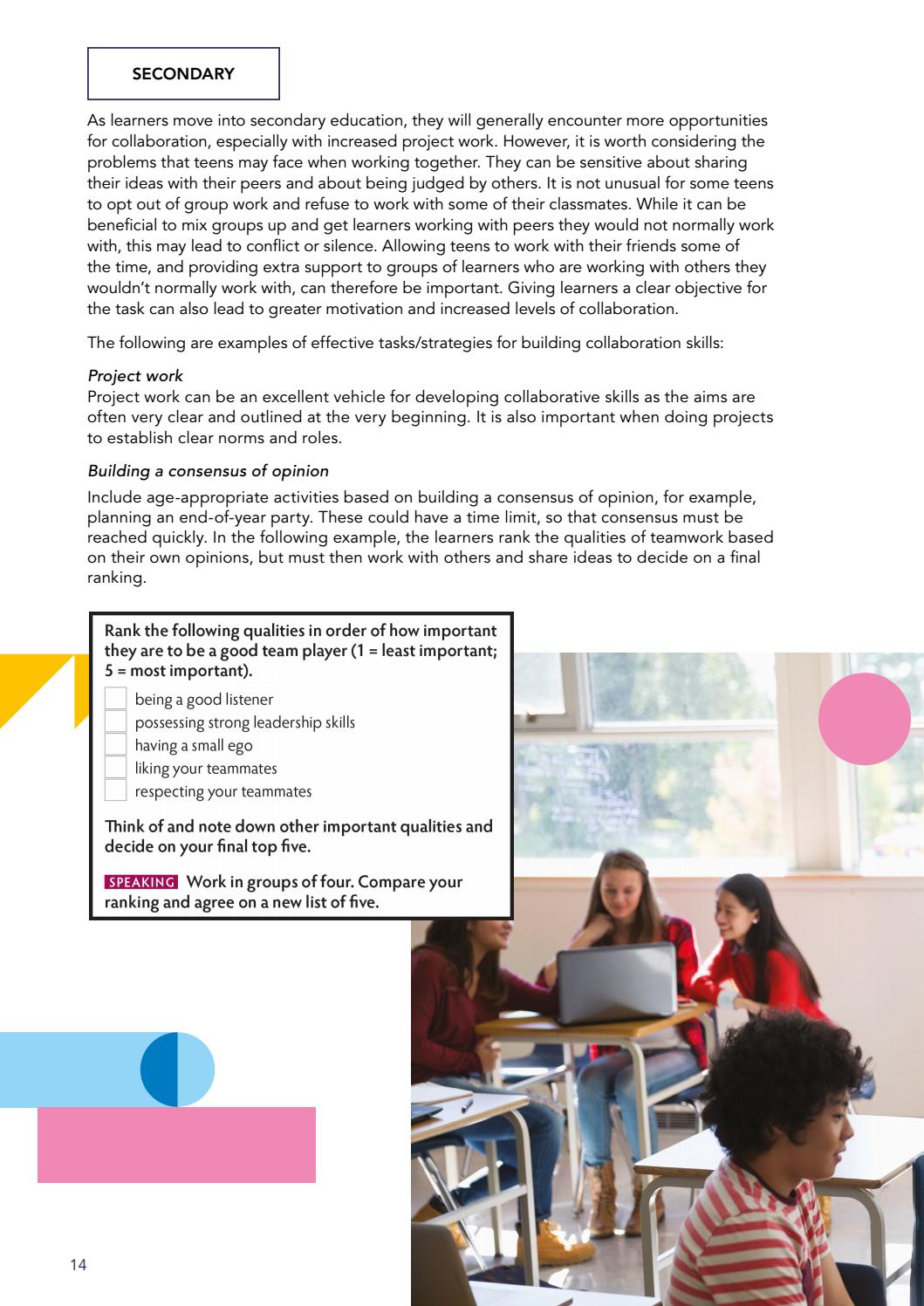 Cambridge Life Competencies Framework: Collaboration by Cambridge ...