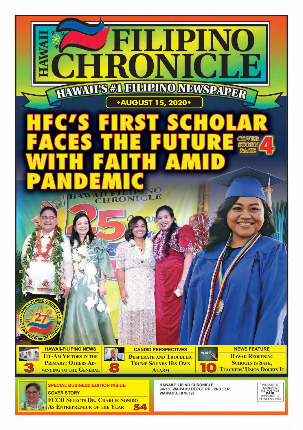 Hawaii Filipino Chronicle - August 15, 2020 by Hawaii Filipino ...