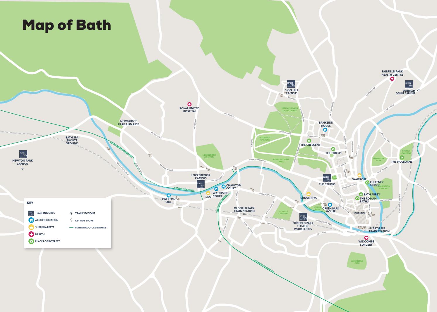 Map Of Bath City 2019 By Bath Spa University Issuu Map Of Bath City 2019 By Bath Spa University Issuu