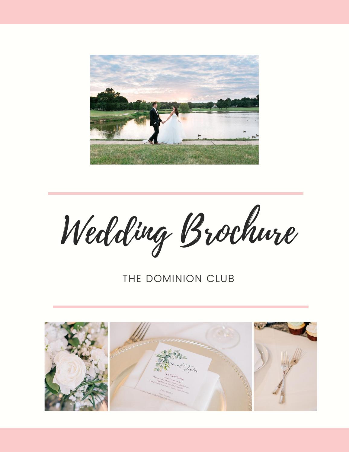 The Dominion Club Wedding Brochure by Heritage Golf Group - Issuu