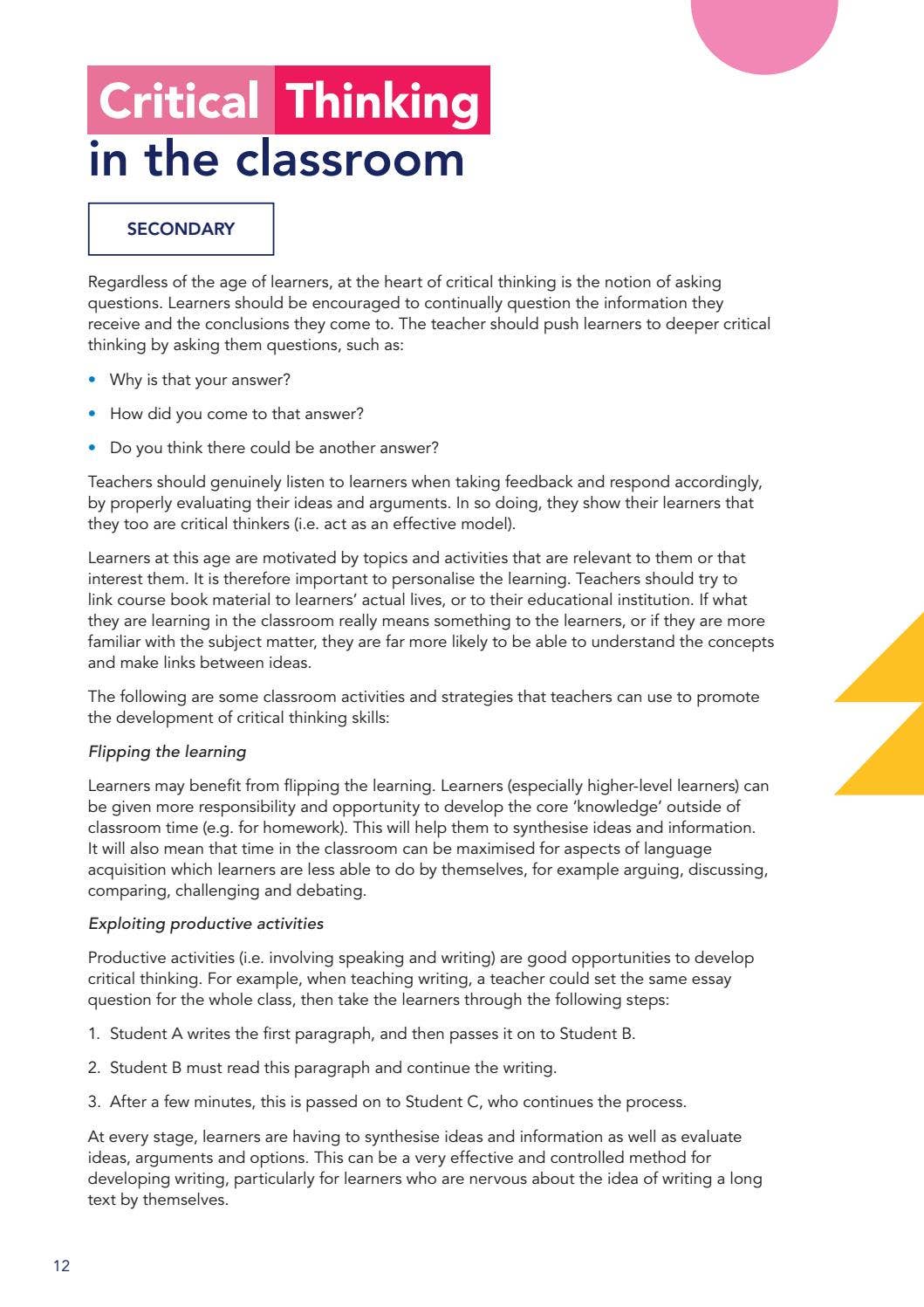 Cambridge Life Competencies Framework: Teenage Learners by Cambridge ...