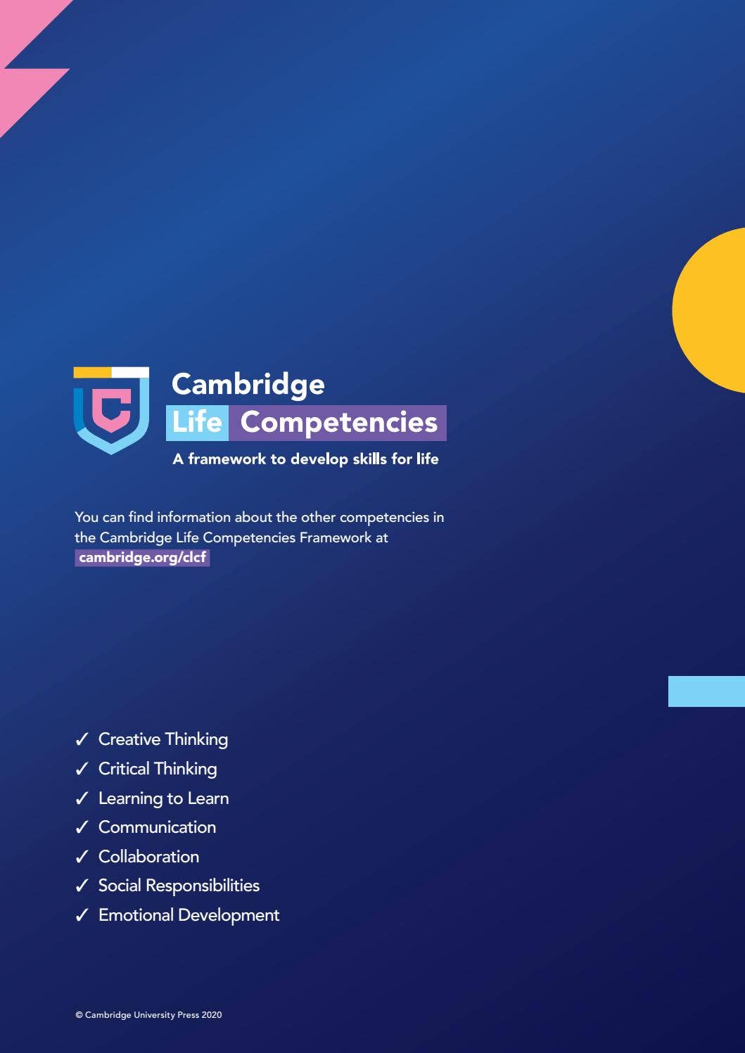 Cambridge Life Competencies Framework: Teenage Learners by Cambridge ...