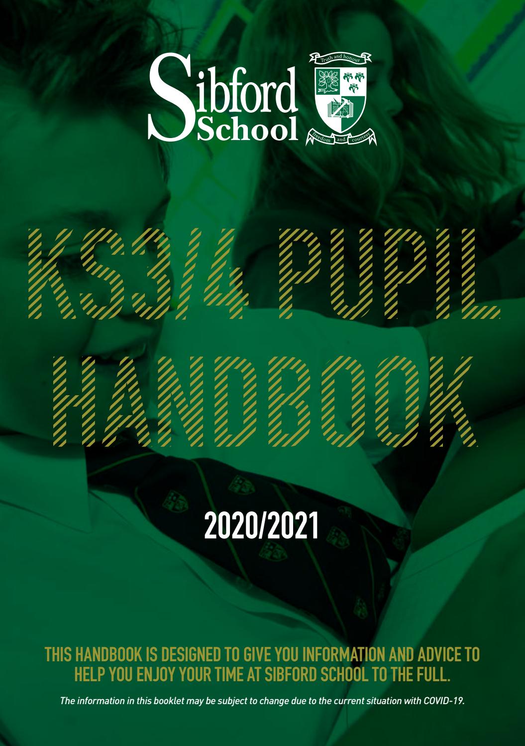 Sibford School Pupil Handbook 2020/21 by SibfordOxon - Issuu