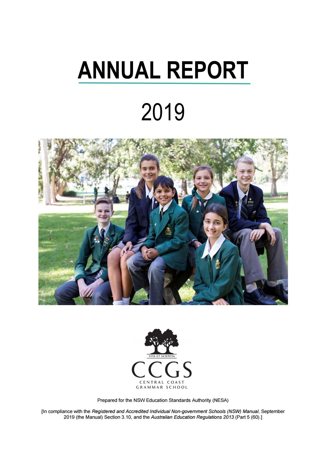 CCGS Annual Report 2019 by Central Coast Grammar School - Issuu