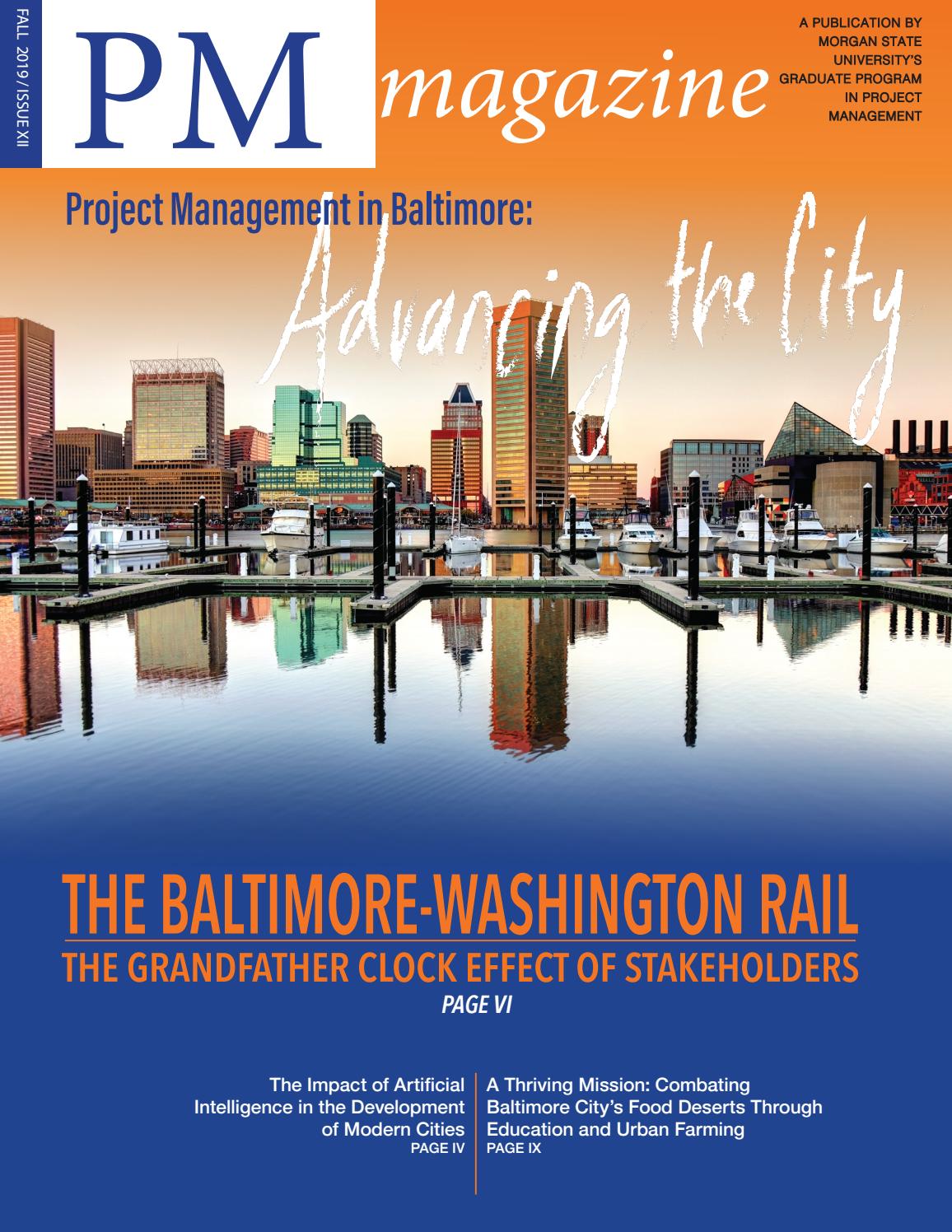 PM Magazine Fall 2019 Issue 12 By Morgan State University Issuu