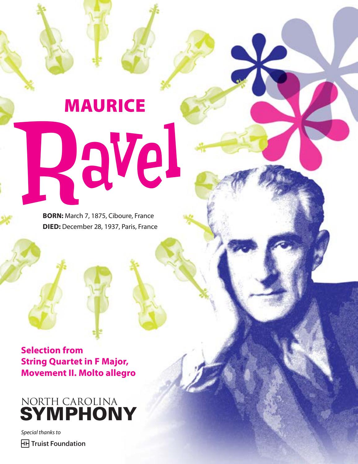 Maurice Ravel student version by northcarolinasymphony - Issuu