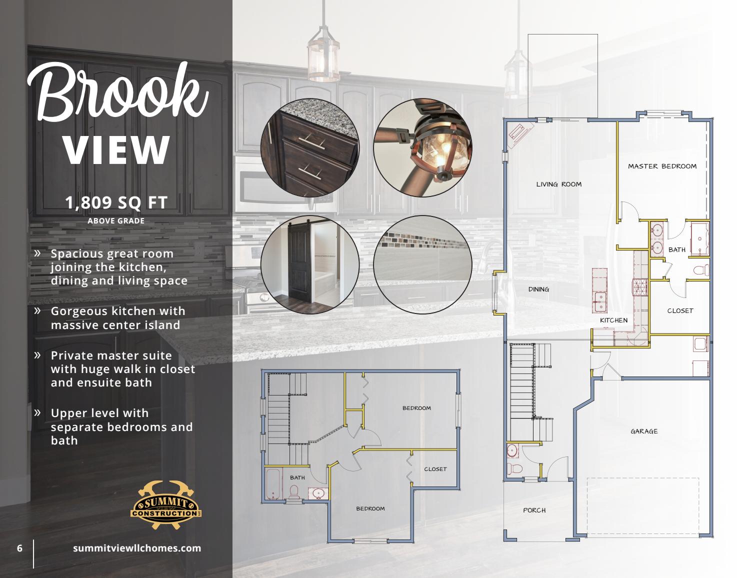 Summit View Floor Plan Brochure by #1 Properties - Issuu