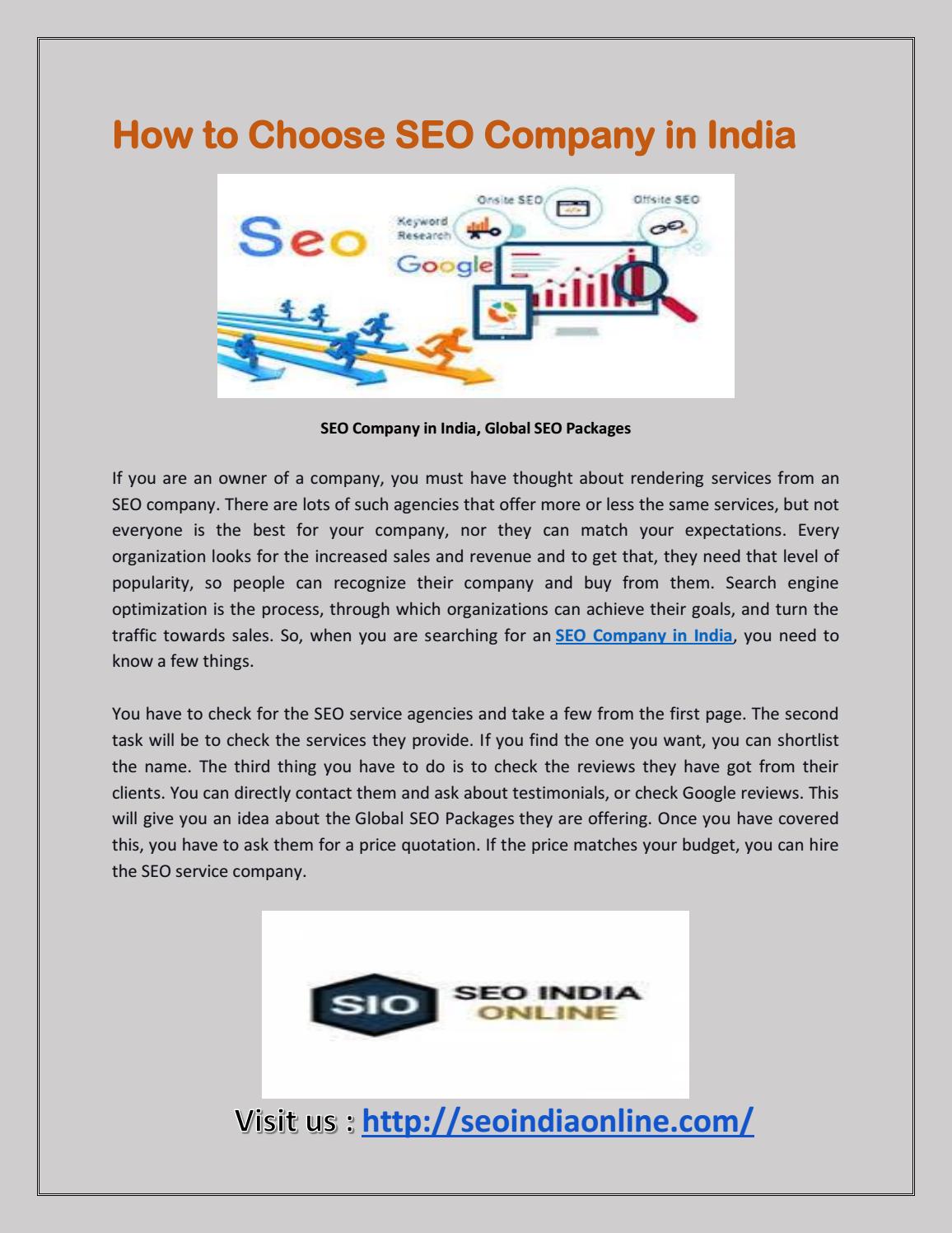 Choose Best SEO company in India | SEO India Online by SEO India Online ...