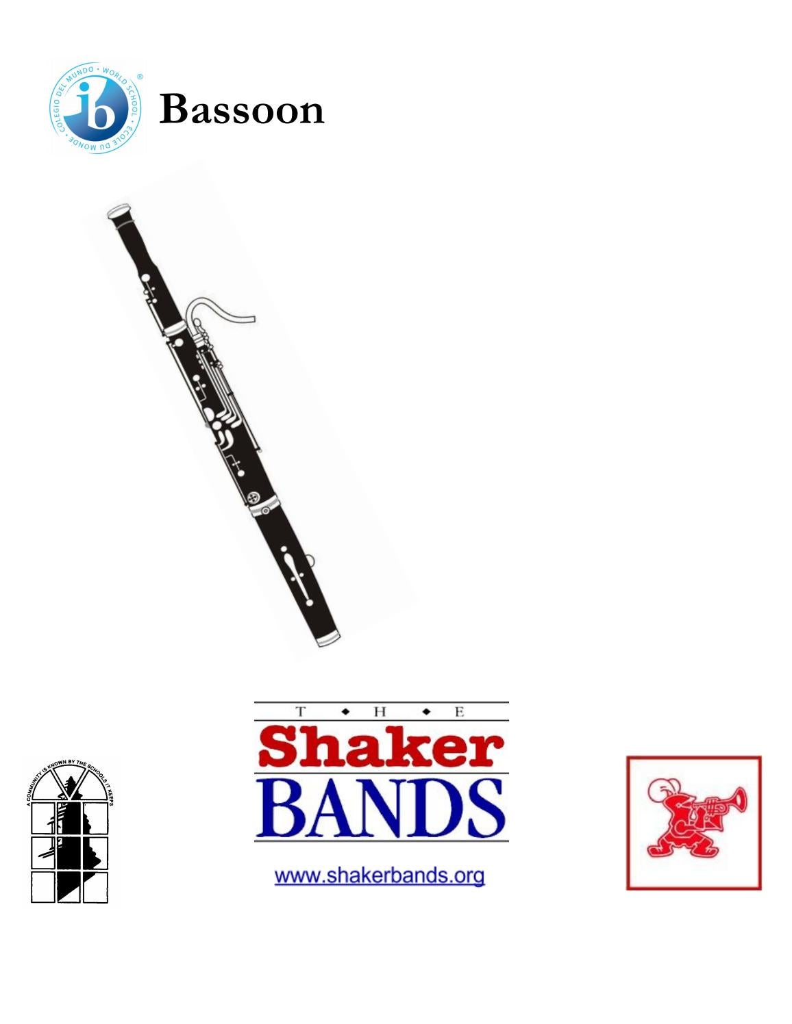 The Shaker Bands: Bassoon Book by Shaker Schools - Issuu