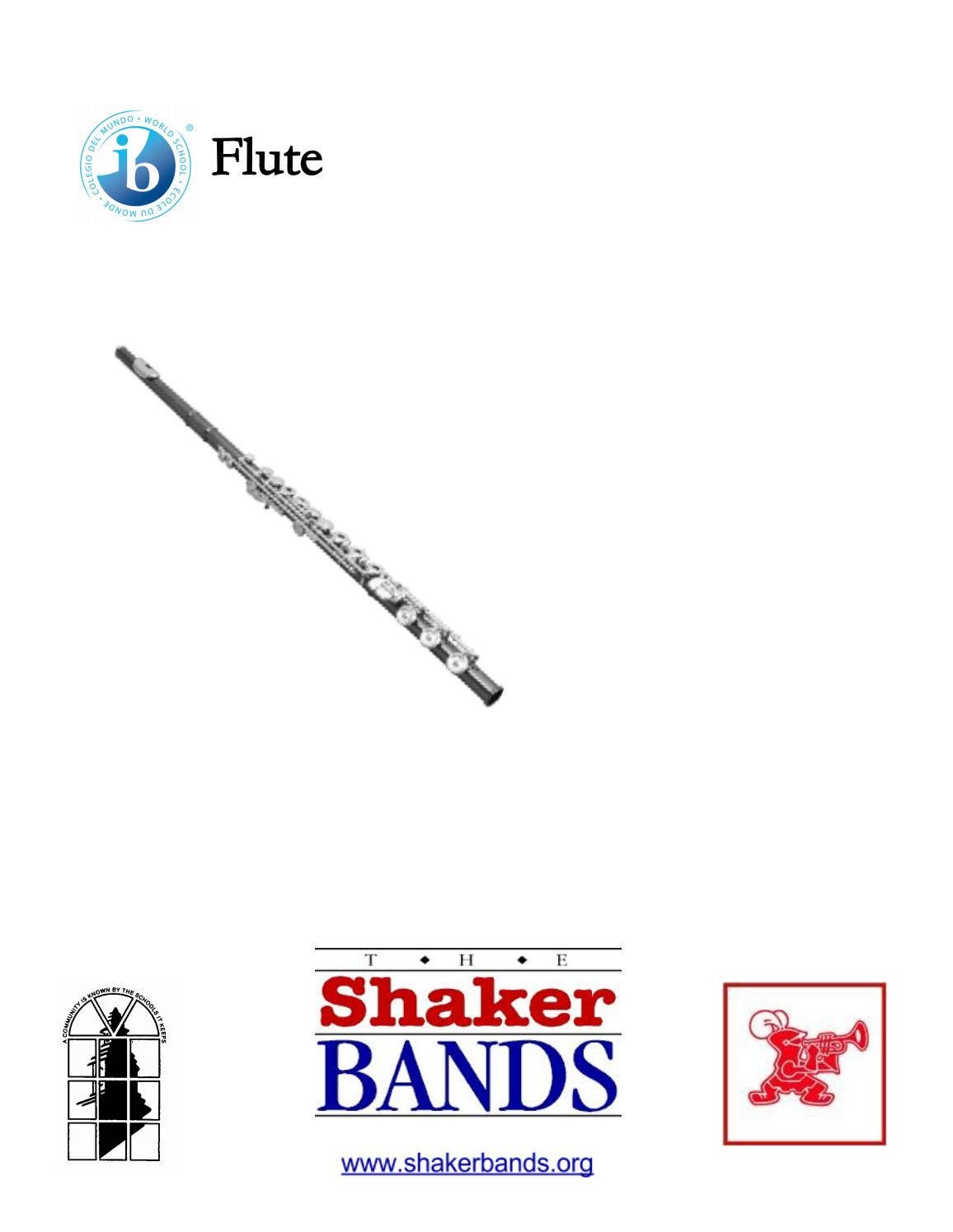 The Shaker Bands: Flute Book by Shaker Schools - Issuu
