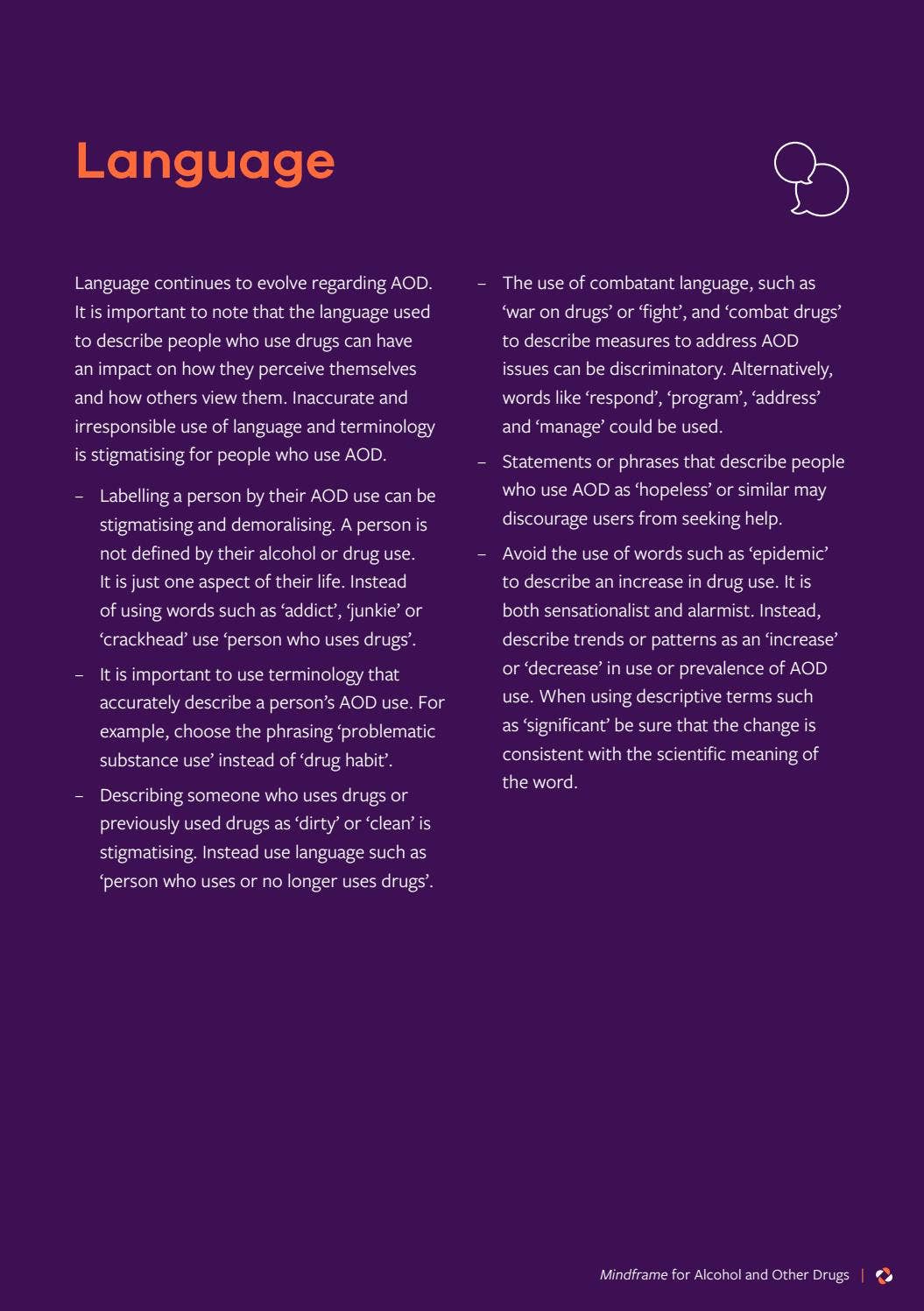 Mindframe for Alcohol and Other Drugs (AOD) by Everymind - Issuu