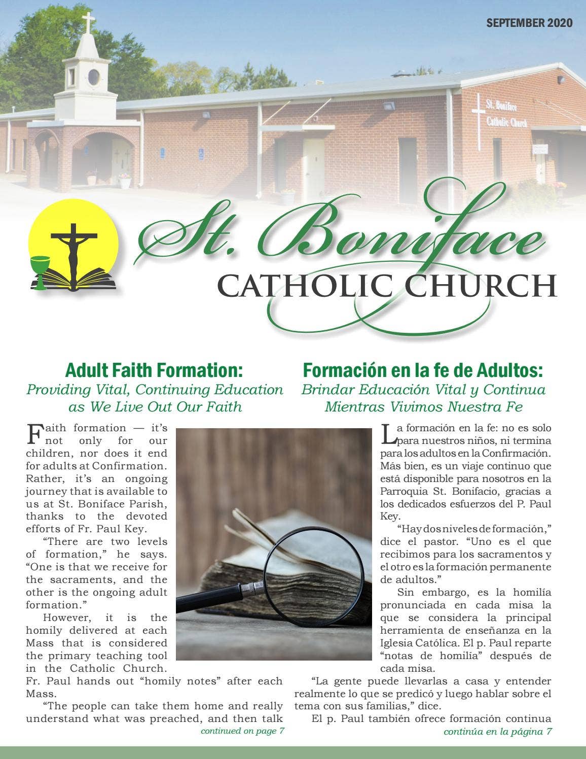 St. Boniface Catholic Church Newsletter — September 2020 by Catholic ...