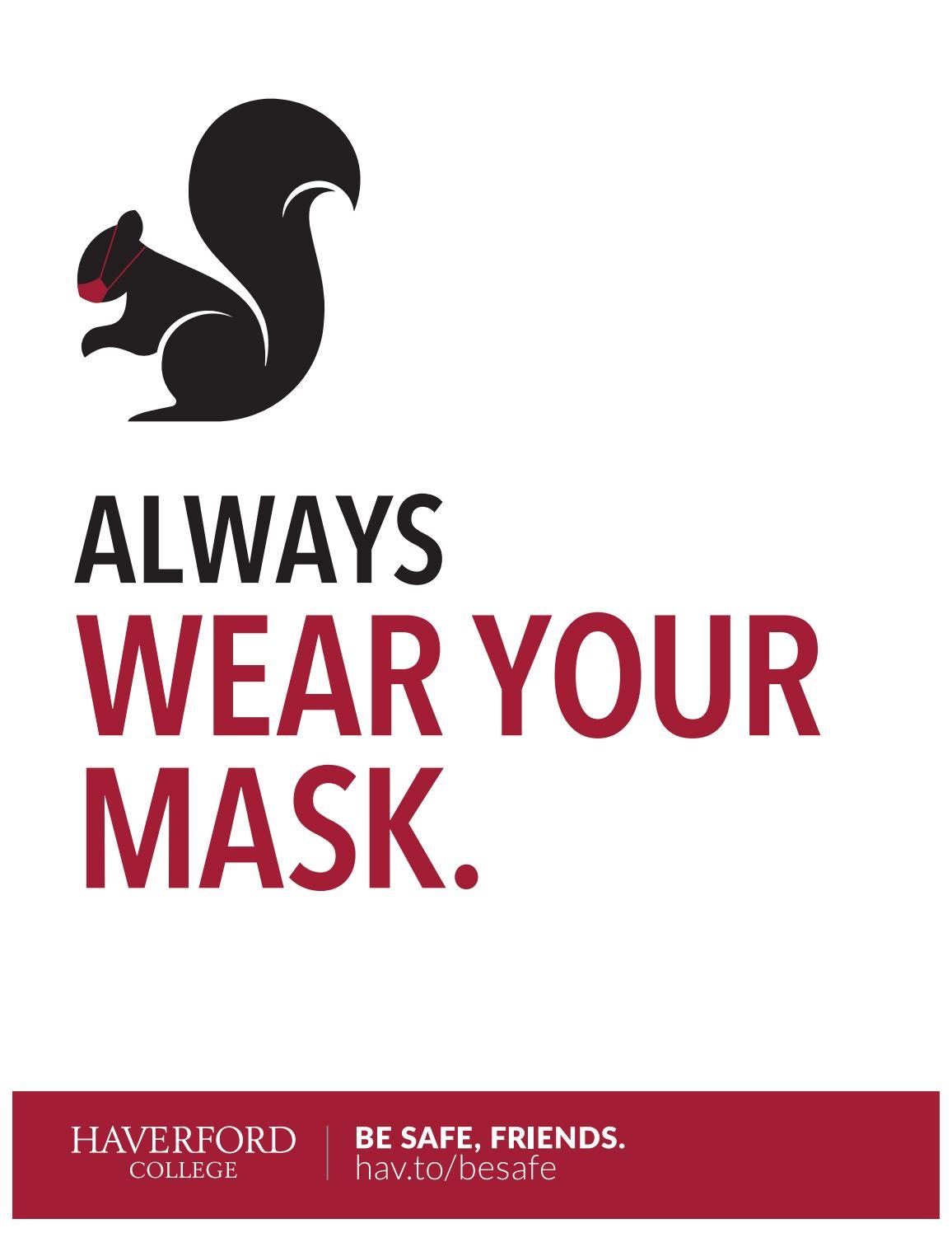 Covid-19 Poster: Always wear your mask. by haverfordedu - Issuu