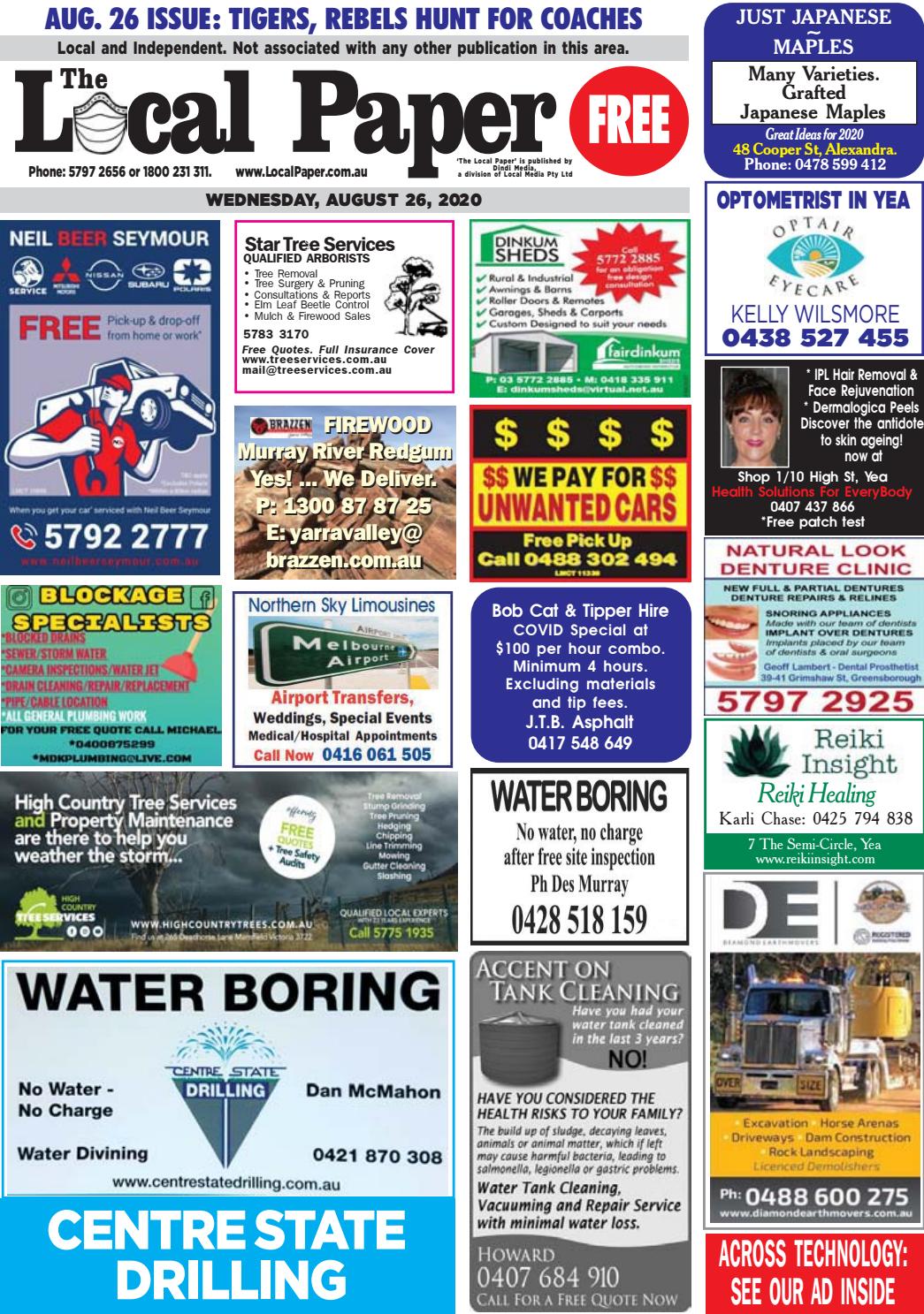 The Local Paper. Regional Edition. Wed., Aug. 26, 2020 by Ash Long - Issuu