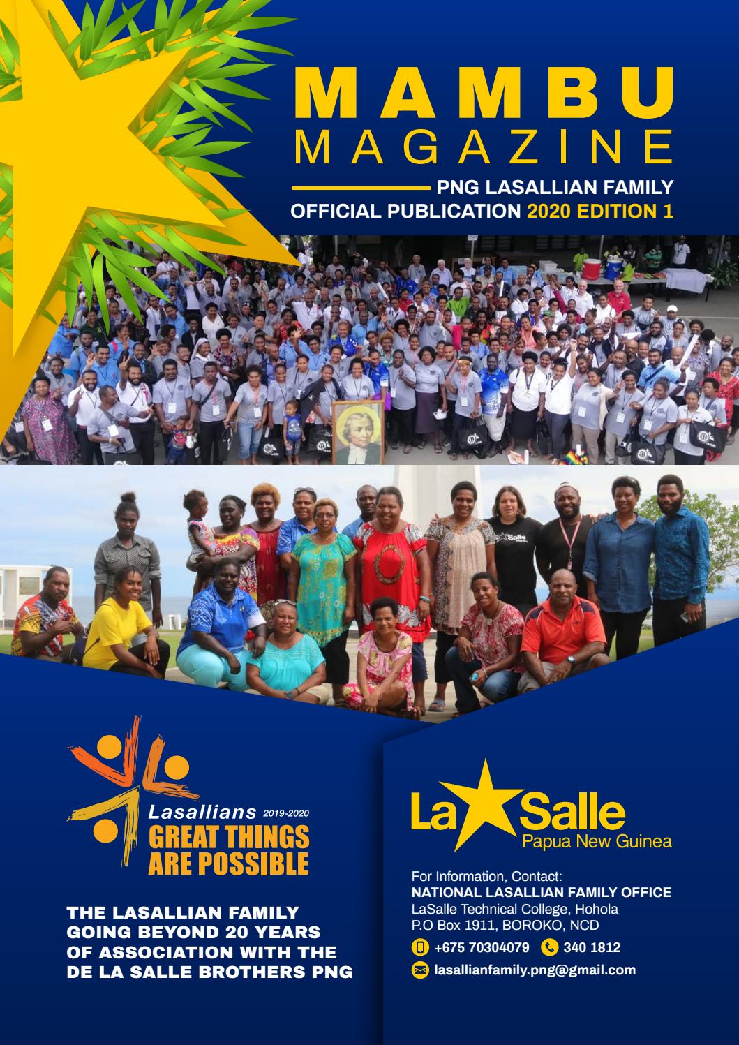 Mambu Magazine 1 2020 by delasallebrothers - Issuu