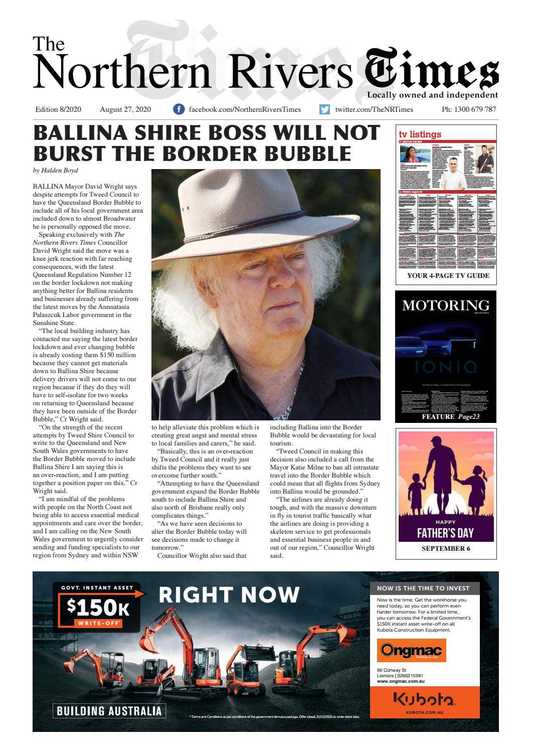 The Northern Rivers Times Edition 8 27th of August 2020 by The Northern ...
