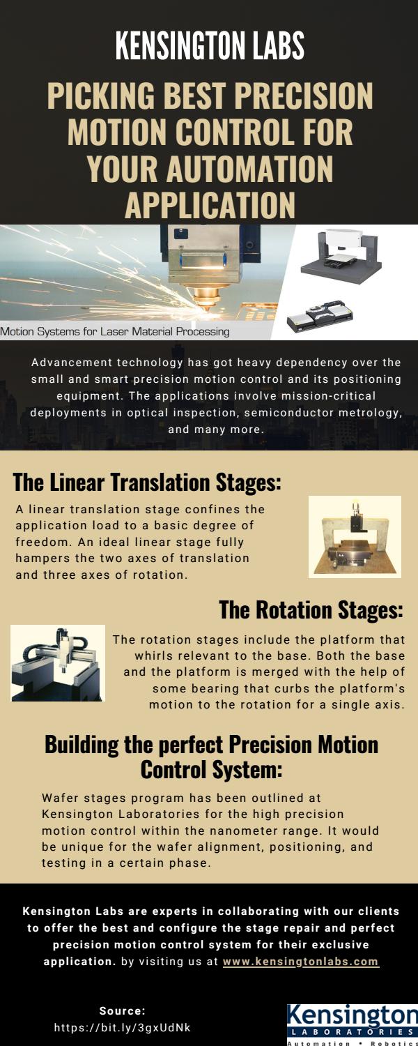 Picking best Precision Motion Control for your Automation Application ...