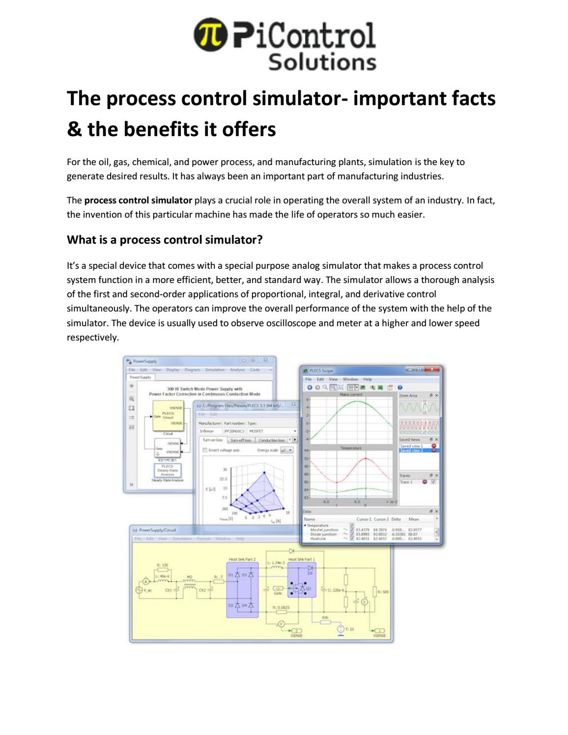 The process control simulator- important facts & the benefits it offers ...