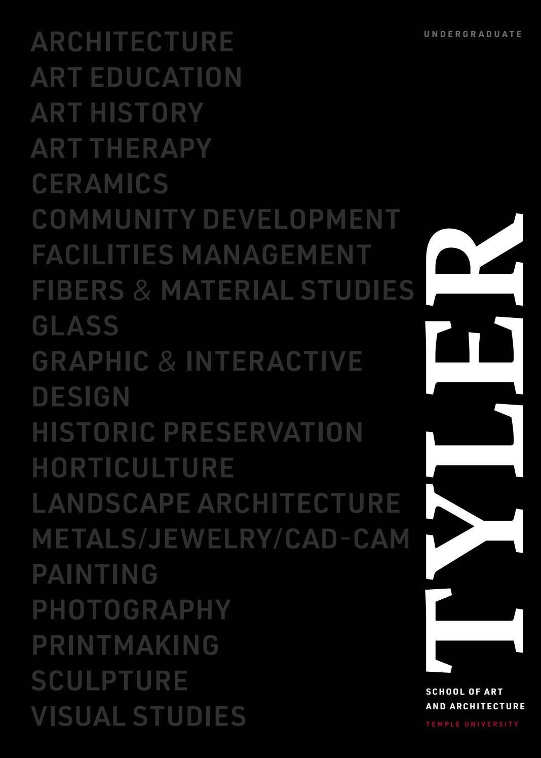 Tyler School of Art and Architecture Undergraduate Viewbook by Tyler ...