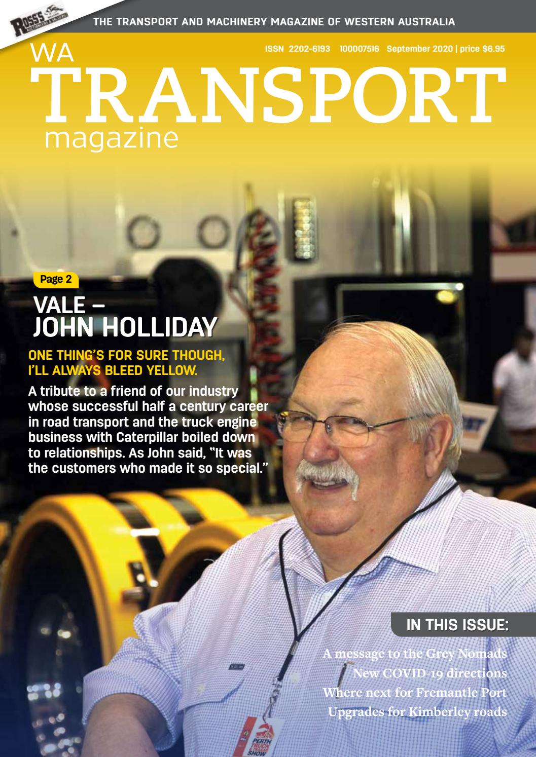 WA TRANSPORT MAGAZINE - SEPTEMBER 2020 EDITION by Angry Chicken ...