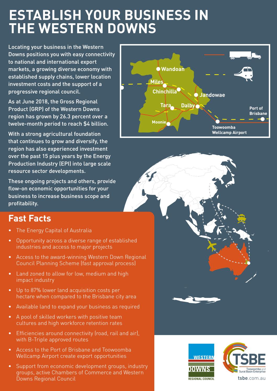 WDRC Establish your Business in the Western Downs by Western Downs ...