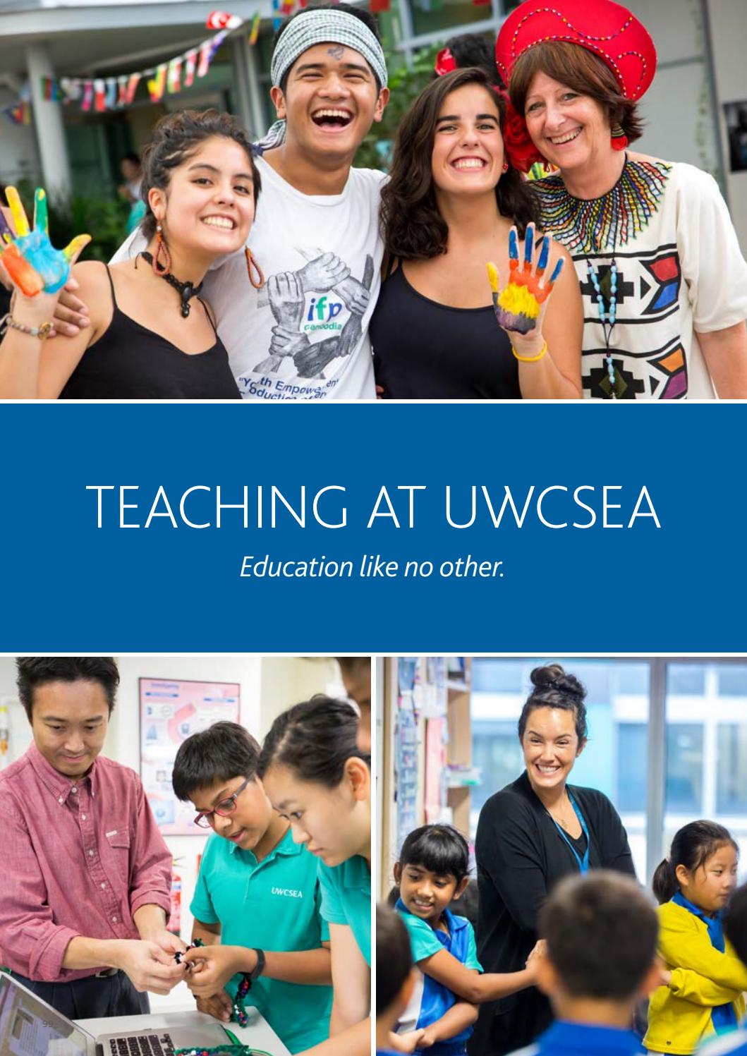 UWCSEA Teacher Recruitment Guide by uwcsea - Issuu