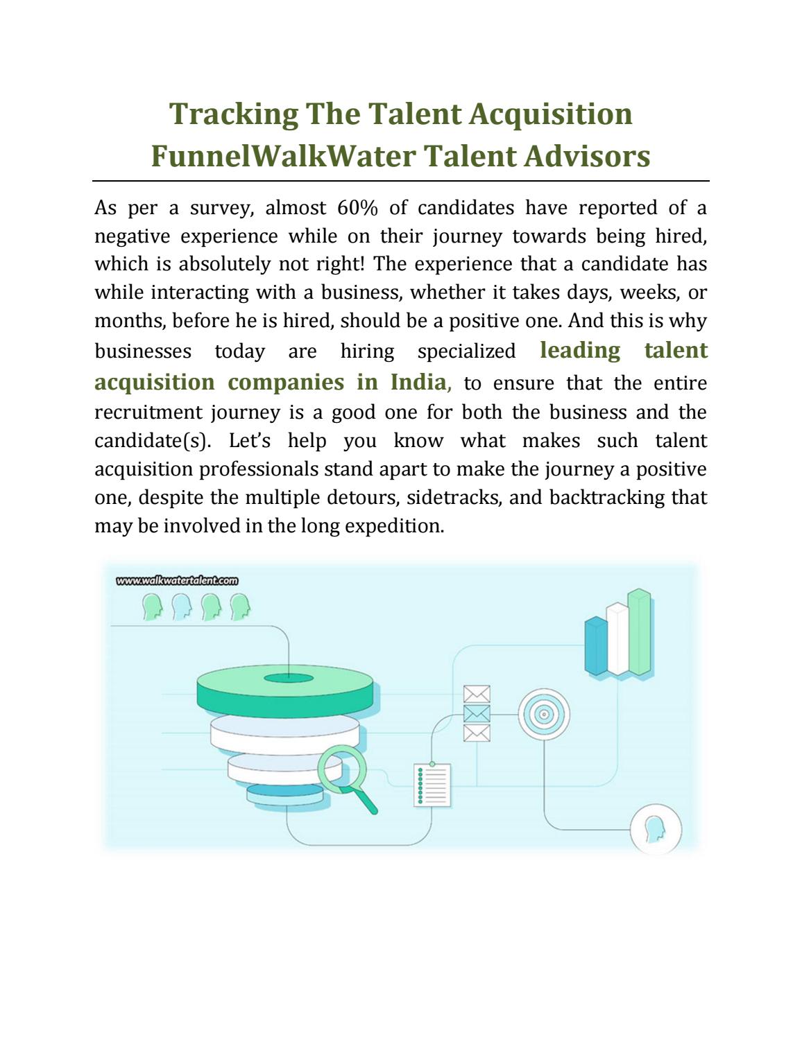 Tracking The Talent Acquisition Funnel - WalkWater Talent Advisors by ...