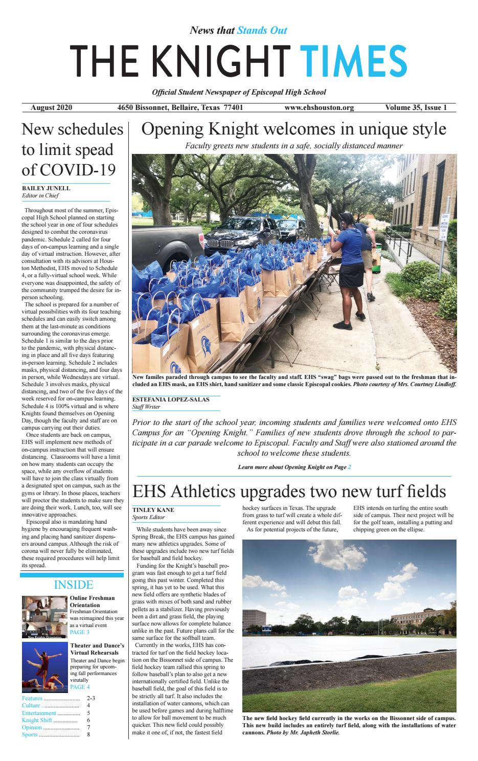 The Knight Times / August 2020 Issue 1 by KnightTimes - Issuu