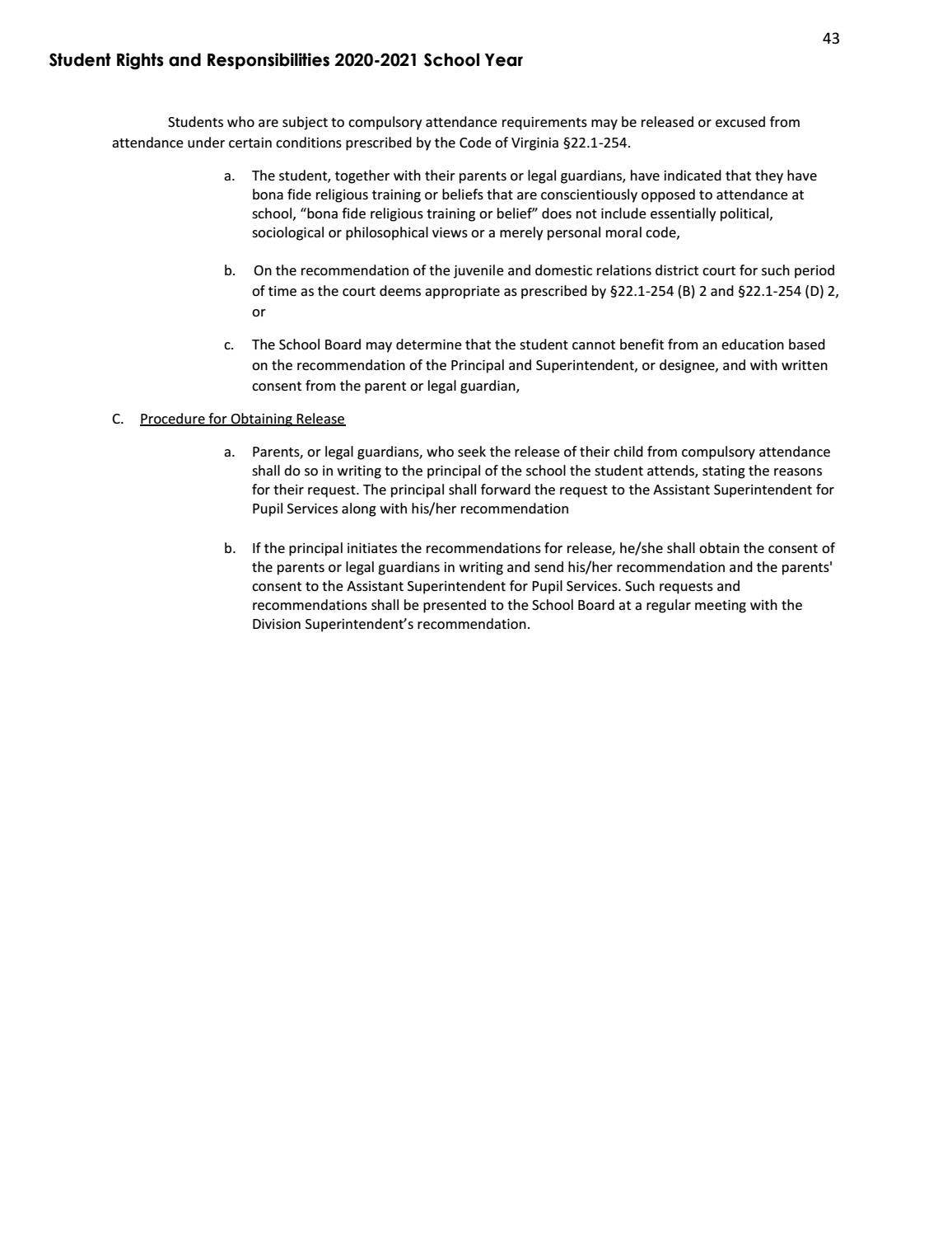 2020-2021 LCPS Student Rights & Responsibilities by lcpspio - Issuu