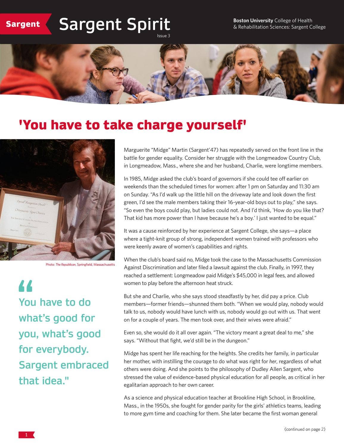 Sargent Spirit Issue 3, 2020 by Boston University DevCom - Issuu