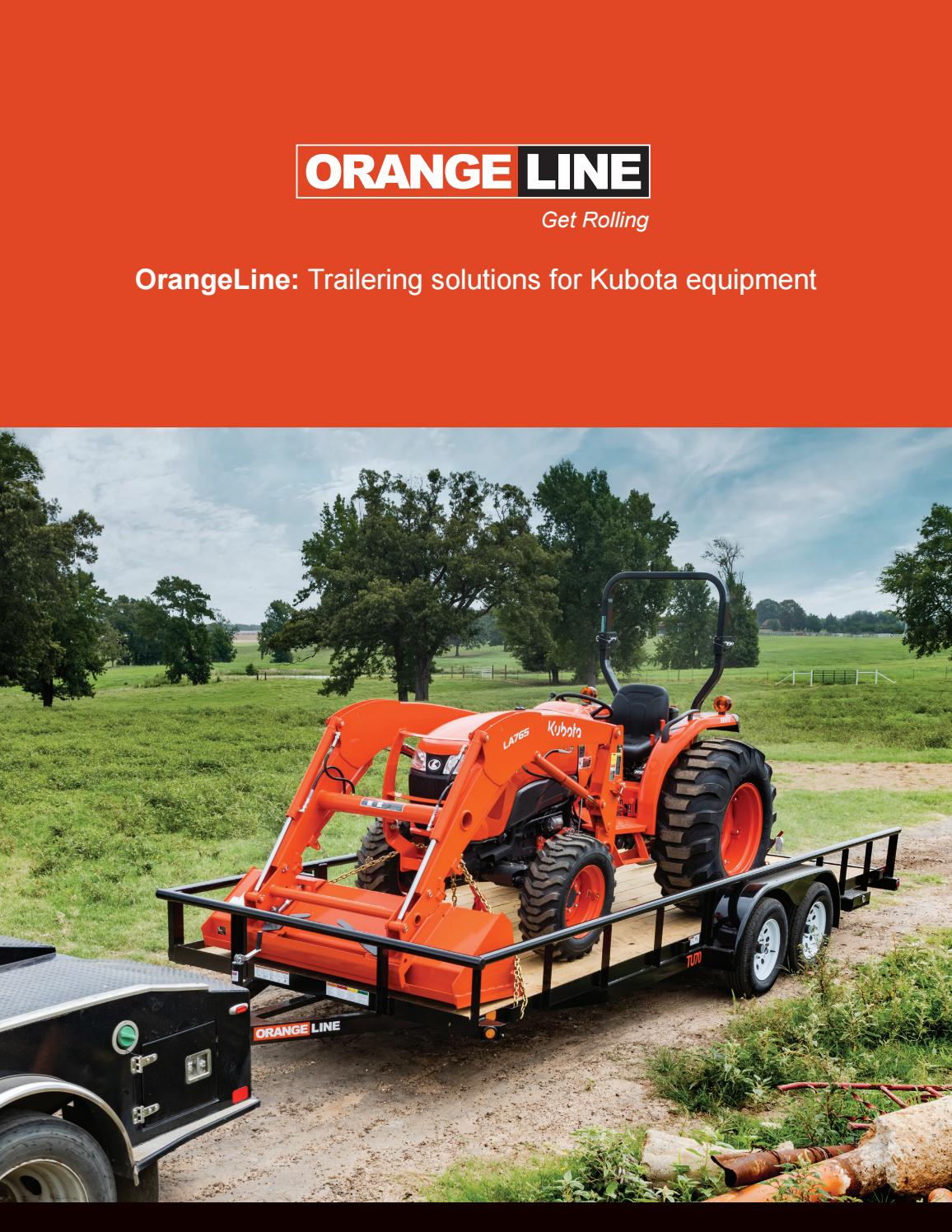 OrangeLine: Trailering solutions for Kubota equipment by Dino Marketing ...