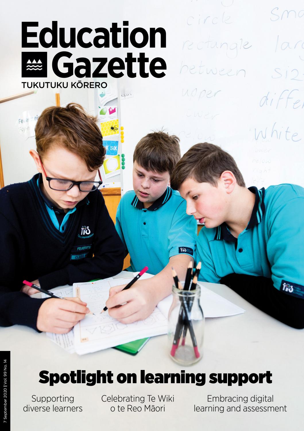 Education Gazette 99.14 by Education Gazette | Tukutuku Kōrero - Issuu