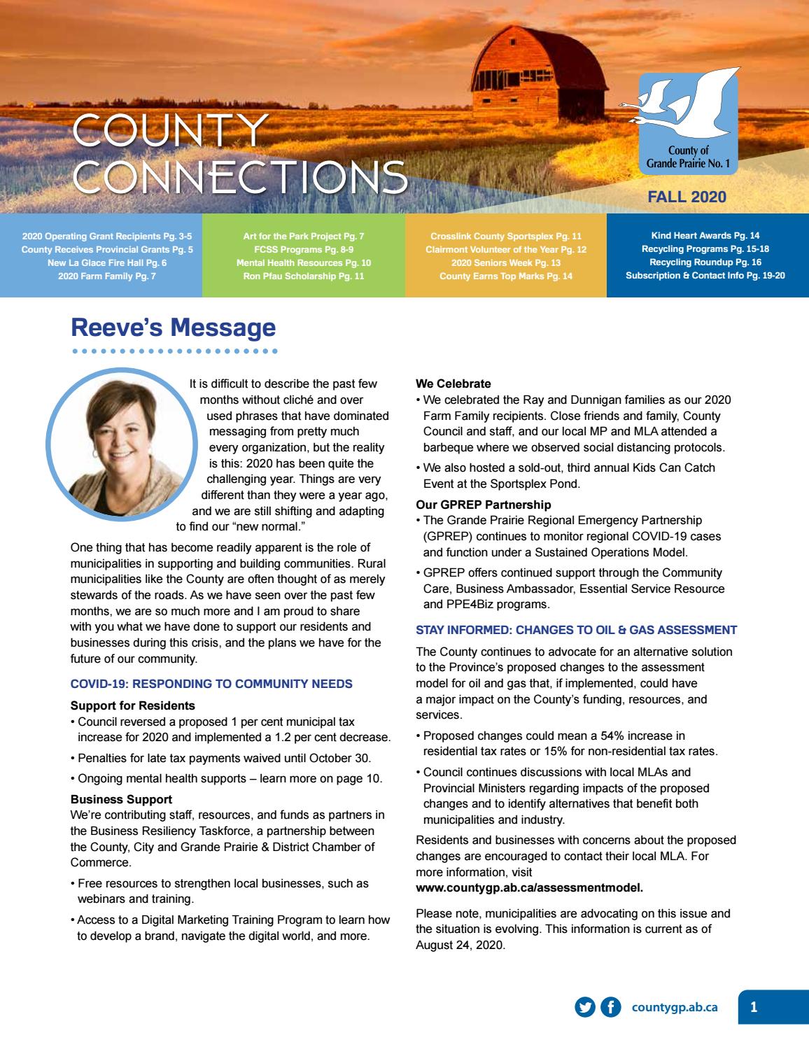 County Connections Newsletter - Fall 2020 by countygpno1 - Issuu