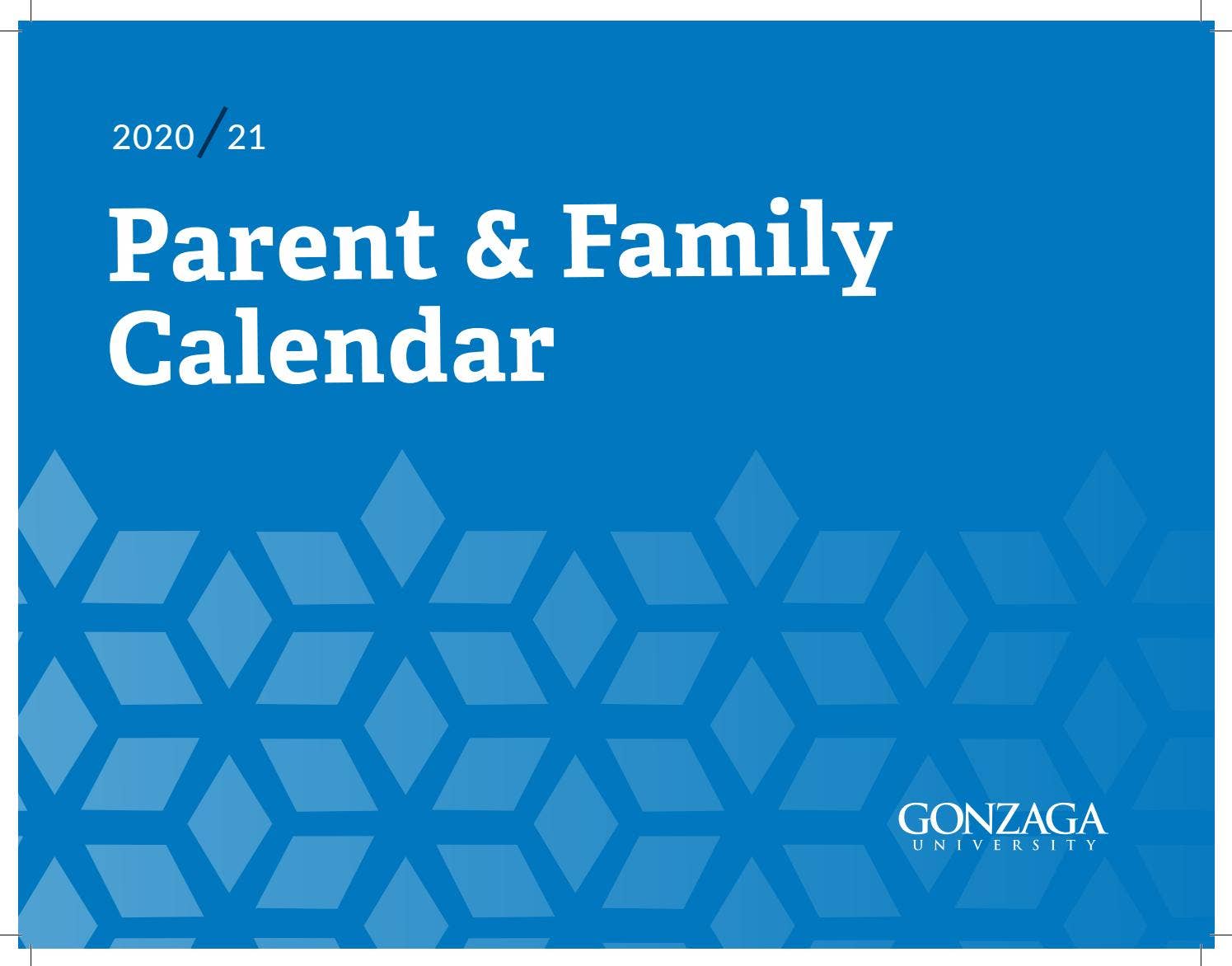 Parent & Family Calendar 2020-2021 by Gonzaga University - Issuu