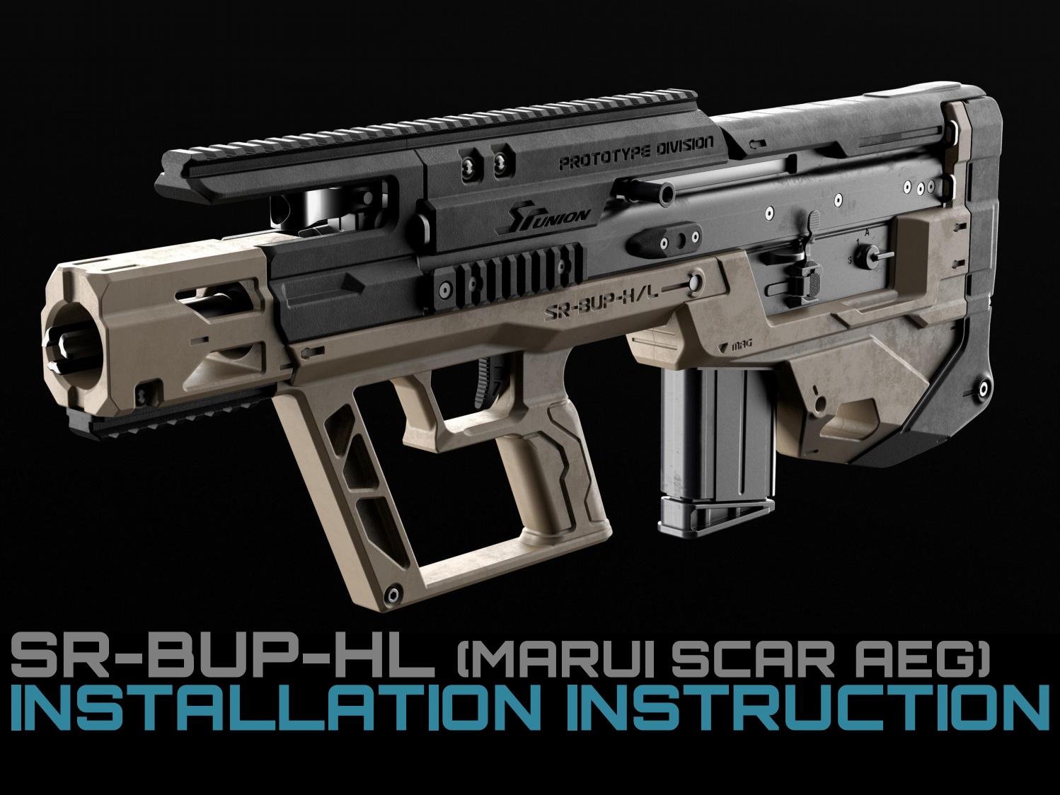 SRU 3D Printed Bullpup Conversion Kit For Tokyo Marui, 51% OFF